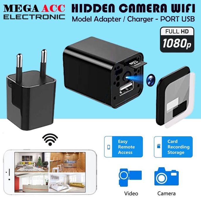 Jual KODE S32B Ip Cam Wireless Adaptor FHD 18P Spy Camera Wifi Aplikasi ...