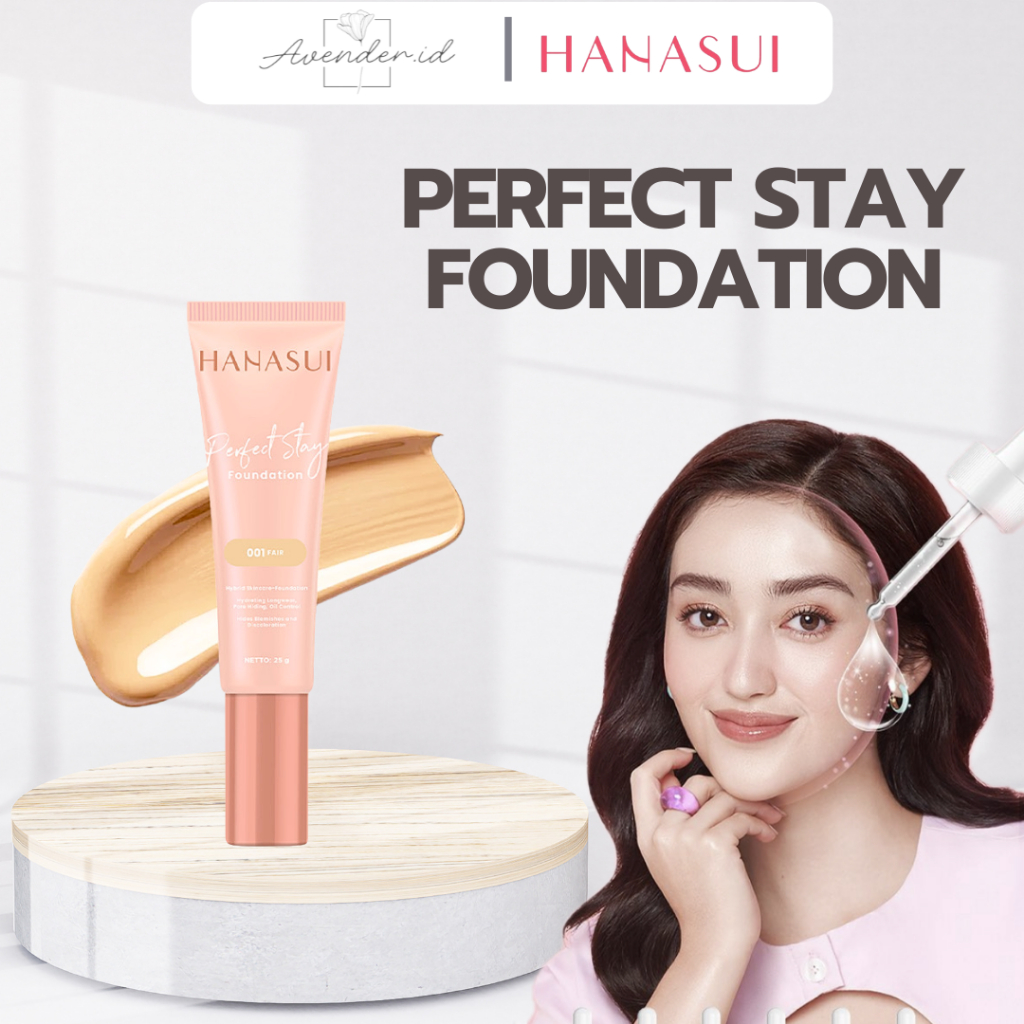 Jual (GET 1 GIFT) HANASUI Perfect Stay Foundation, Hanasui Liquid ...