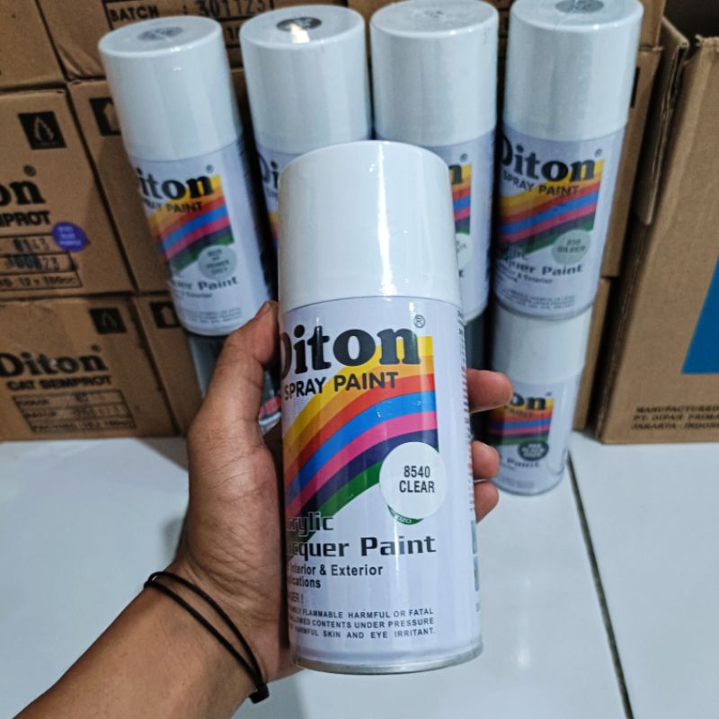 Jual Cat Semprot Diton 300cc 8540 Clear Bening Transparan Spray Paint ...