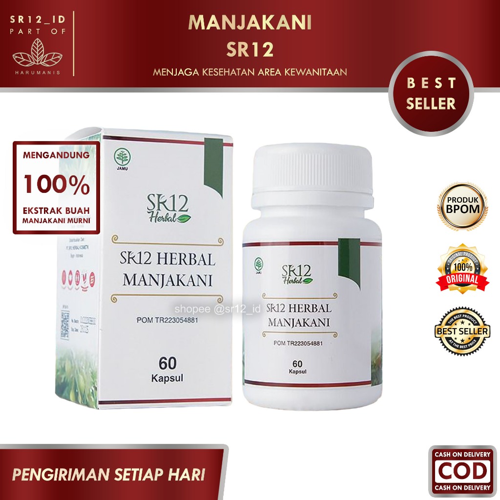 Jual MANJAKANI SR12 / MANJA SR12 / OBAT KEPUTIHAN / PROMIL AMPUH ...