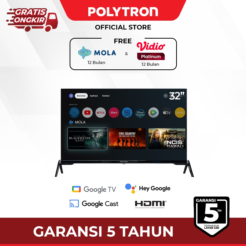 Jual POLYTRON Smart Cinemax Google TV 32 inch PLD 32RG9059 | Shopee Indonesia