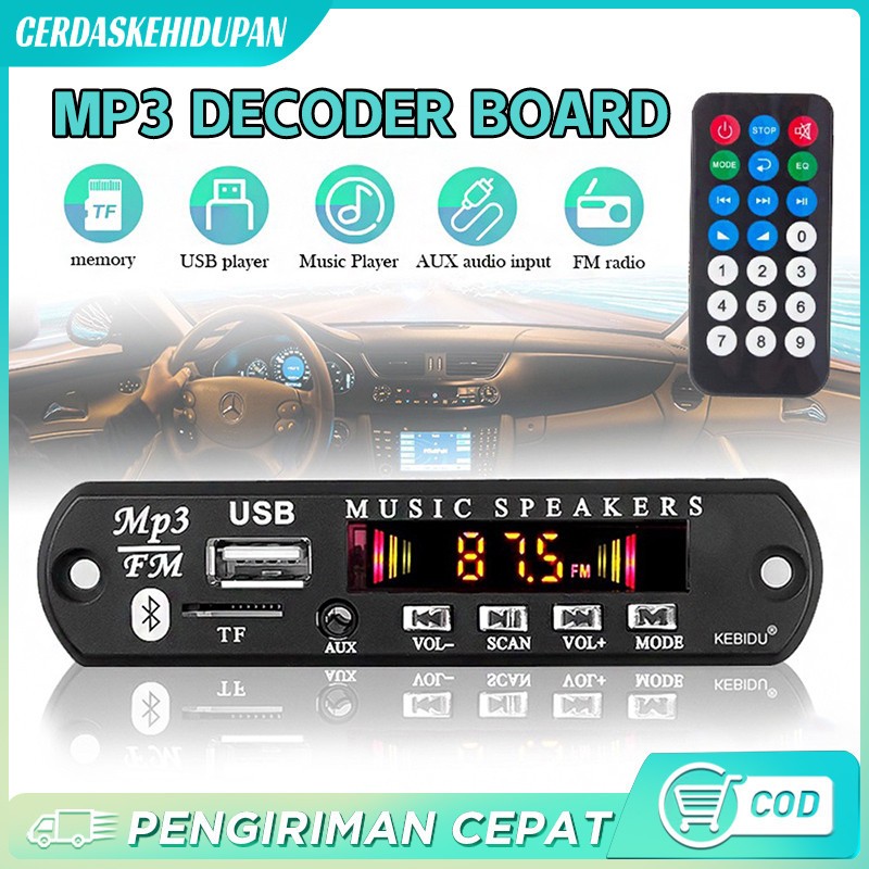 Jual MP3 kit Modul bluetooth 12V radio usb aux | Shopee Indonesia