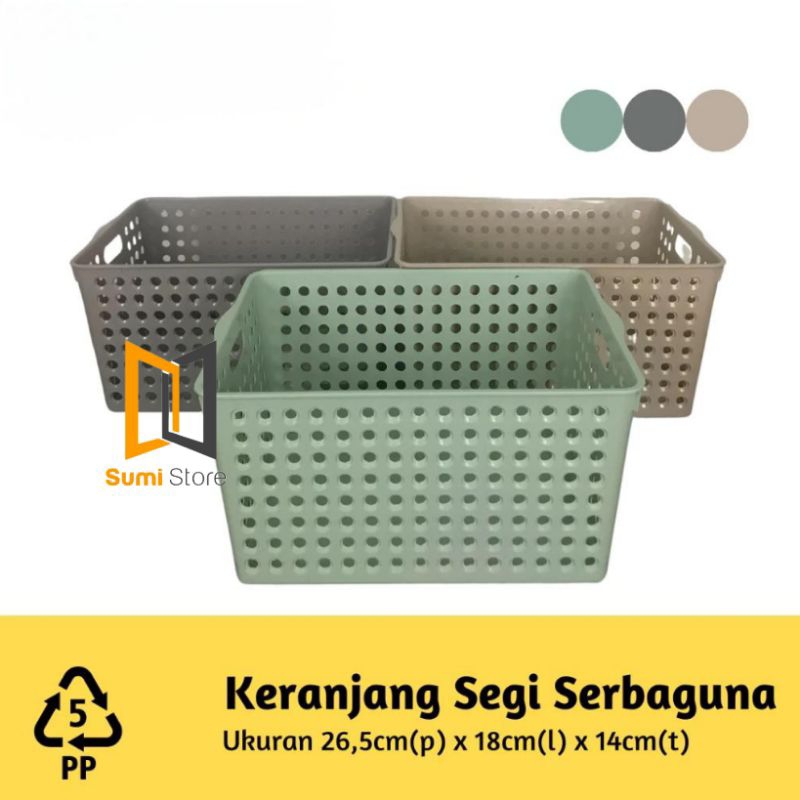 Jual [6pcs] Keranjang Eriko Stock Basket 261, 262, A3 Rak Tempat ...
