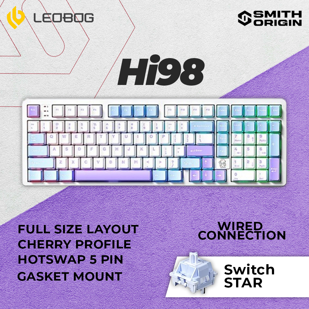 Jual LEOBOG Hi98 Aluminum Wired Mechanical Keyboard | Shopee Indonesia