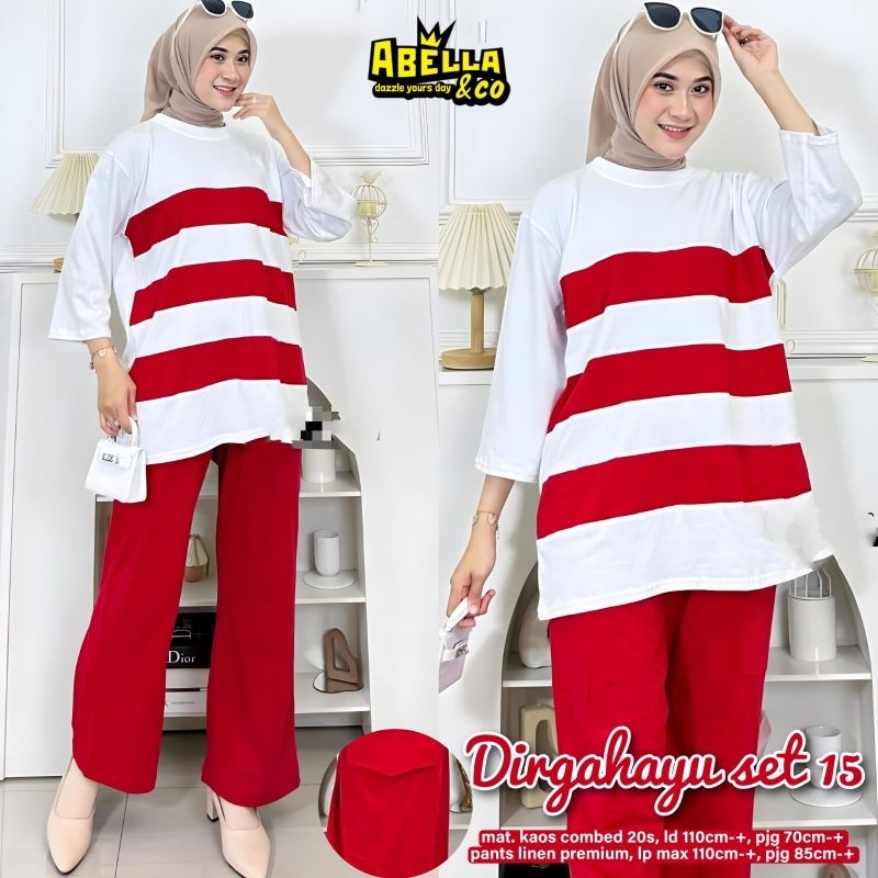 Jual (( JR_KIDS )) MERDEKA SETELAN BAJU DAN CELANA KULOT MERAH PUTIH // BAJU EDISI KEMERDEKAAN ...