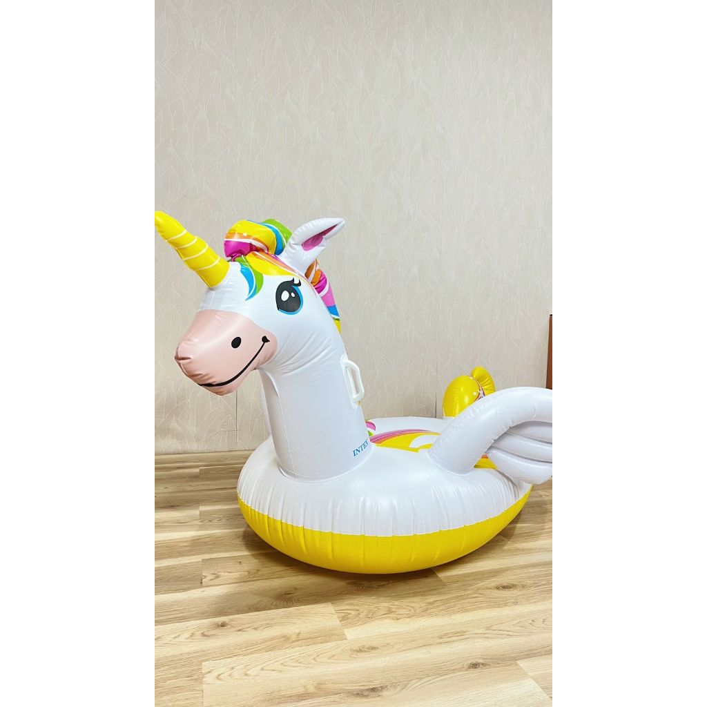 Jual INTEX 57561 - Pelampung Unicorn Ride On Floaties - pelampung intex ...