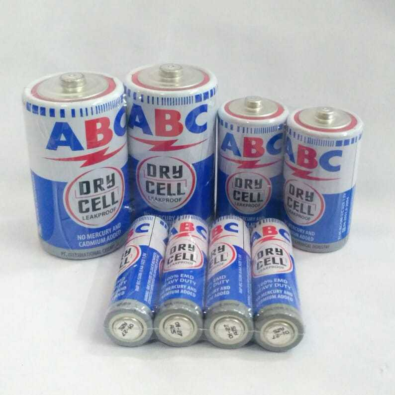 Jual Baterai ABC Biru Semua Ukuran - Besar R20 / Sedang R14 / AA R6 Dry ...