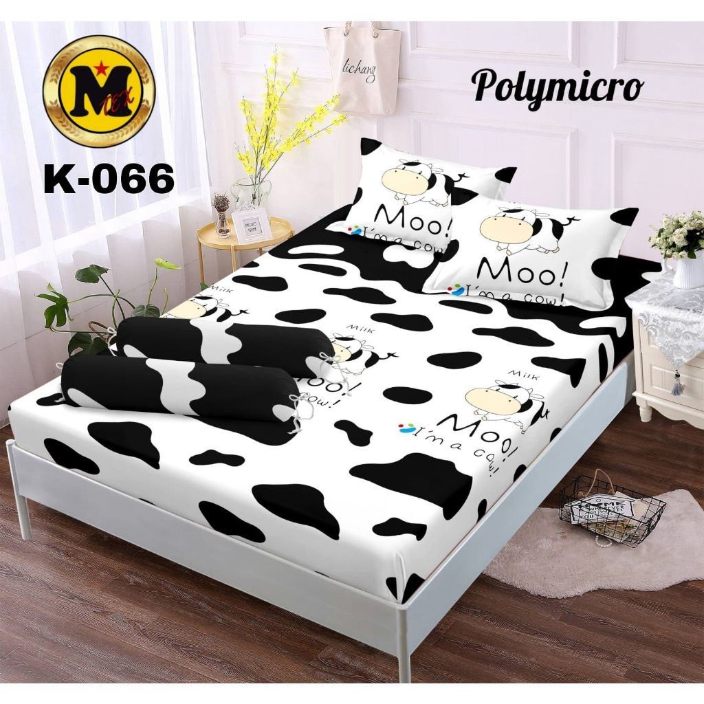 Jual Seprei set karakter termurah NO 1 motif sapi mo size 180x200 ...