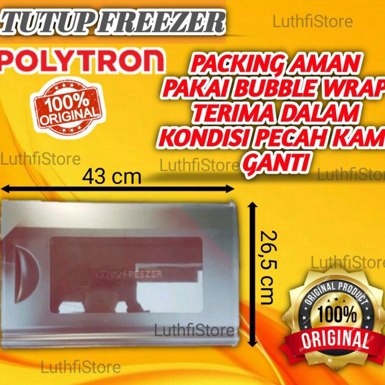 Jual Tutup Freezer Friser freser frezer freeser Kulkas satu 1 pintu Polytron Original door ...