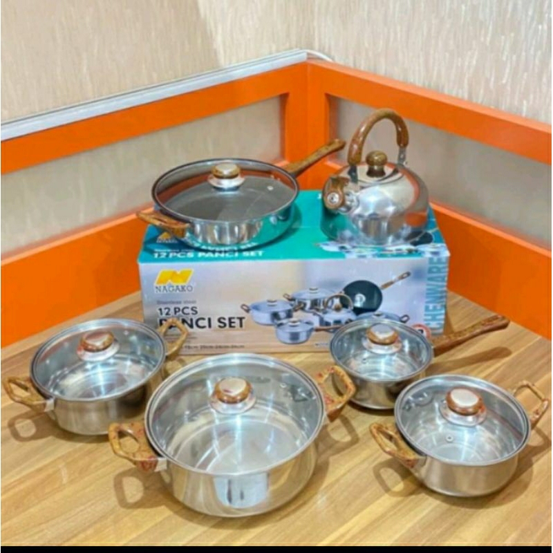 Jual PANCI SET 12PCS /COOKWARE SET (NAGAKO) | Shopee Indonesia