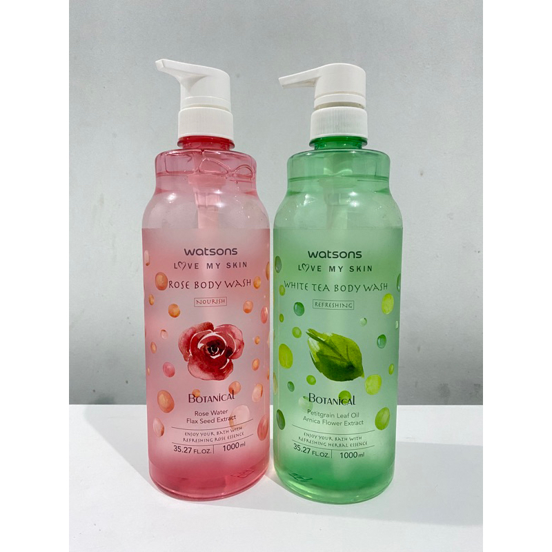 Jual WATSONS BODYWASH ROSE WHITE TEA BOTANICAL SABUN MANDI CAIR 1000Ml ...