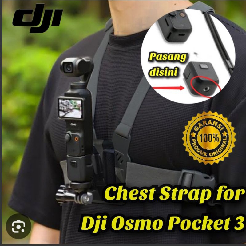 Jual Tali Dada Chest Mount Harness Strap for DJI OSMO Pocket 3 Gimbal ...
