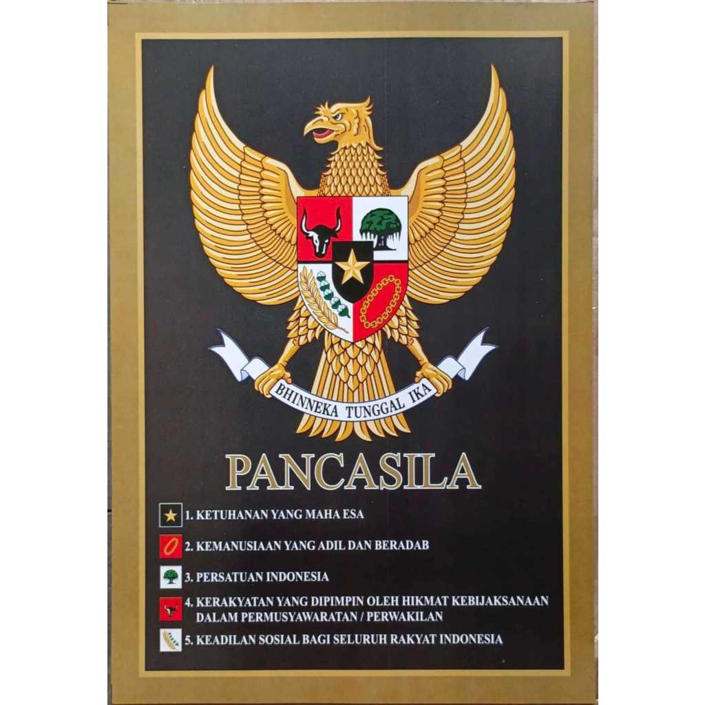 Jual POSTER GARUDA PANCASILA UKURAN 10RS (25X35) CM / POSTER GARUDA ...