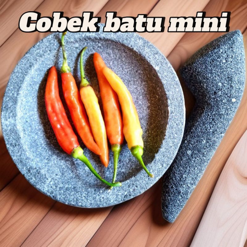 Jual Cobek Coet Batu Magelang Ukuran Mini 12 Cm | Shopee Indonesia