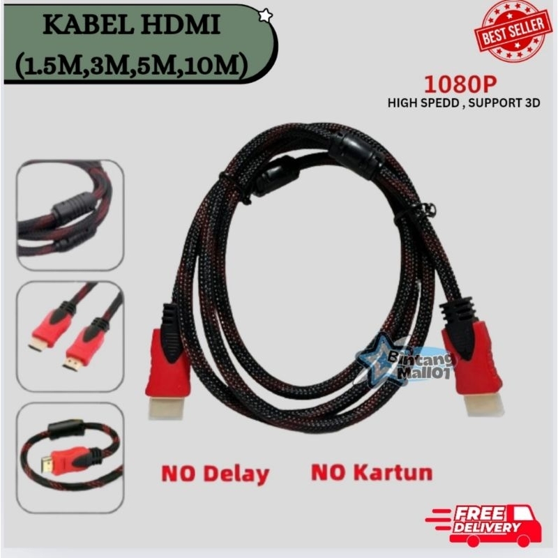 Jual KABEL HDMI TV TO HDMI/1.5M/3M/5M/10M/KABEL SET TOP[ BOX/KABEL HDMI ...