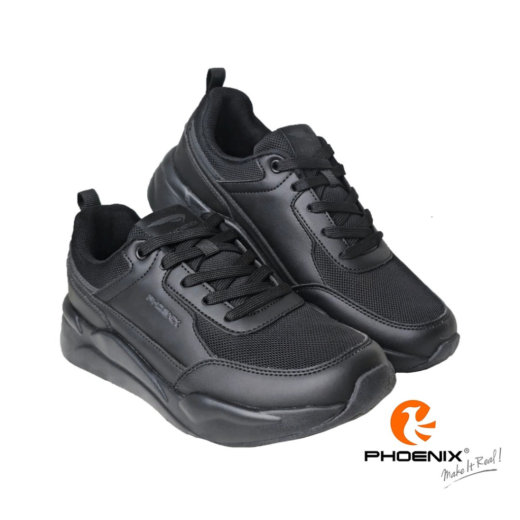 Jual Phoenix Official - Sepatu Sneakers Wanita - Jude All Black ...