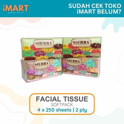 Jual Sierra Facial Tissue 250 Sheets - Bundle 4 Pcs | Shopee Indonesia
