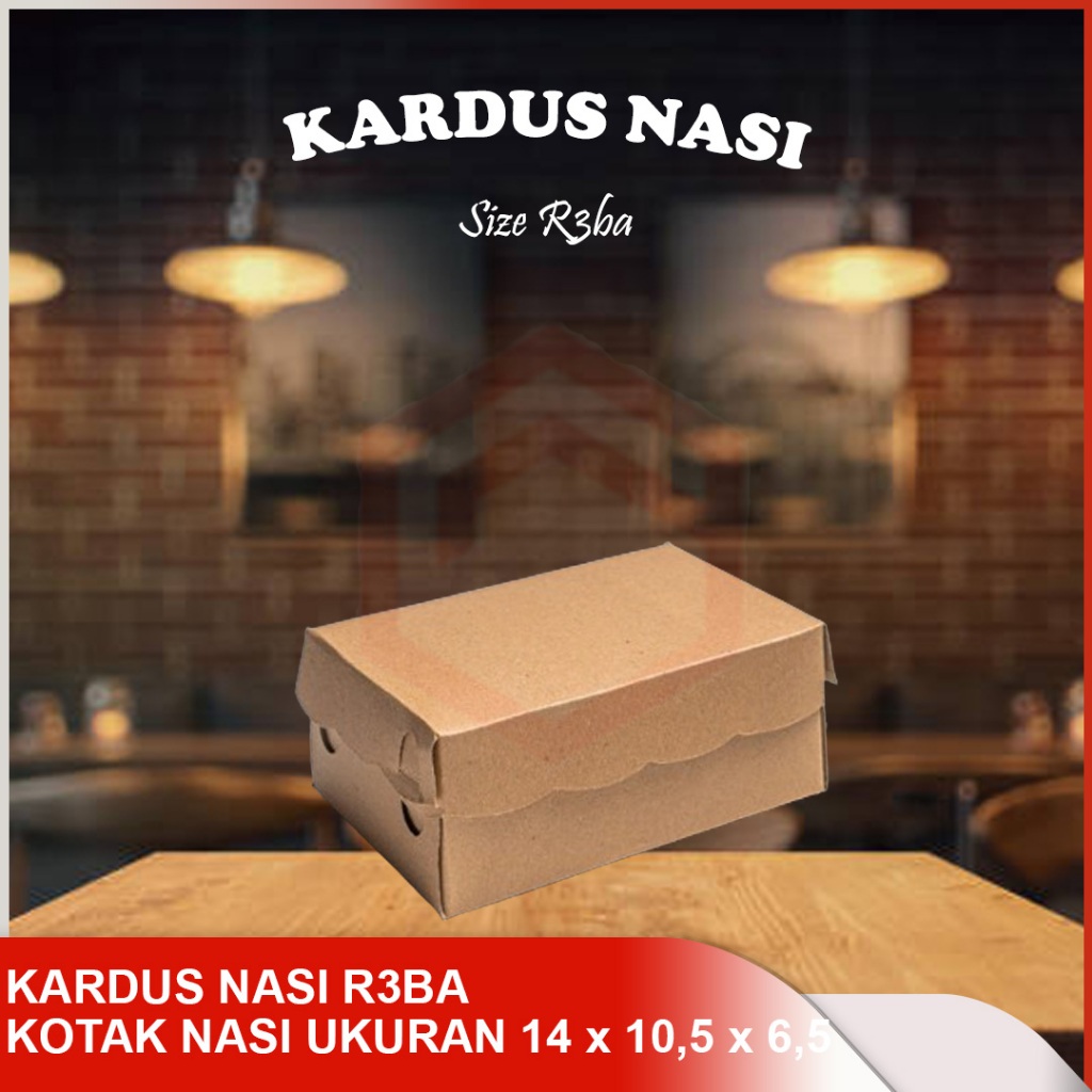 Jual [350GSM] Kardus Kue R3 Kotak Dus Kue R3 Renda Coklat Non-laminasi ...