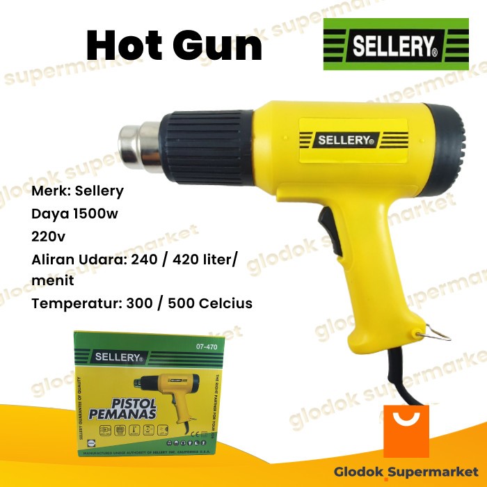 Jual Hot Air Gun Sellery 07-470 1500w Heat Gun Pistol Pemanas 1500 Watt ...