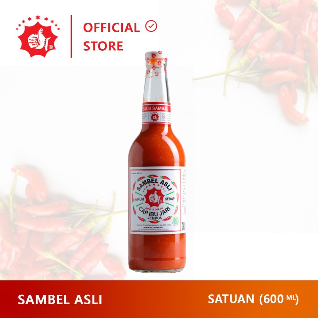 Jual SAUS SAMBAL ASLI CAP IBU JARI JEMPOL 600ml | Shopee Indonesia