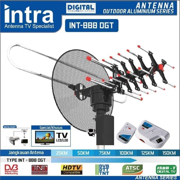 Jual ANTENA TV DIGITAL REMOT INTRA INT 888 DGT ANTENA LUAR | Shopee ...
