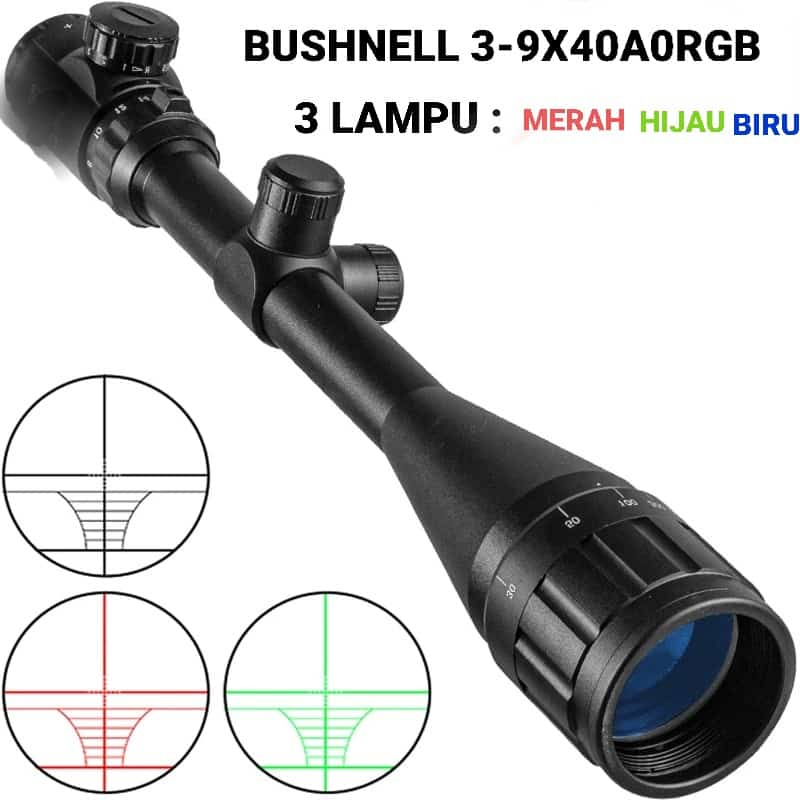 Jual Teleskop Bushnell 3-9x40 AO RGB | Shopee Indonesia
