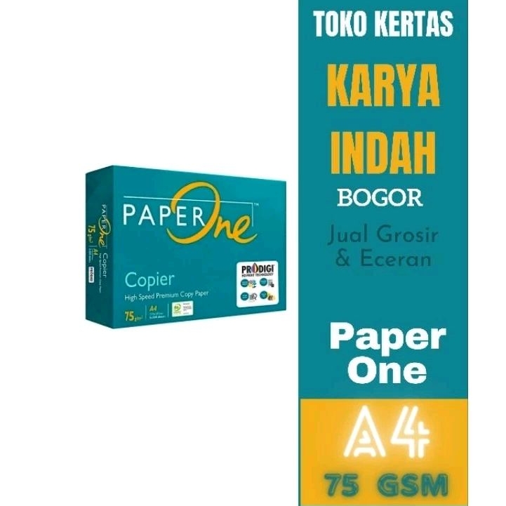 Jual Kertas PaperOne 75 GSM A4 / F4 kertas HVS printing dan photocopy ...