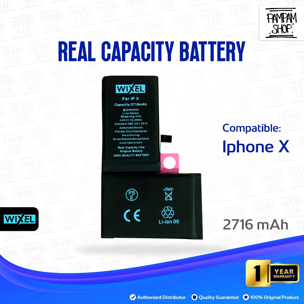 Jual WIXEL ORIGINAL Baterai Iphone X Batre Batrai Battery Dual Double ...