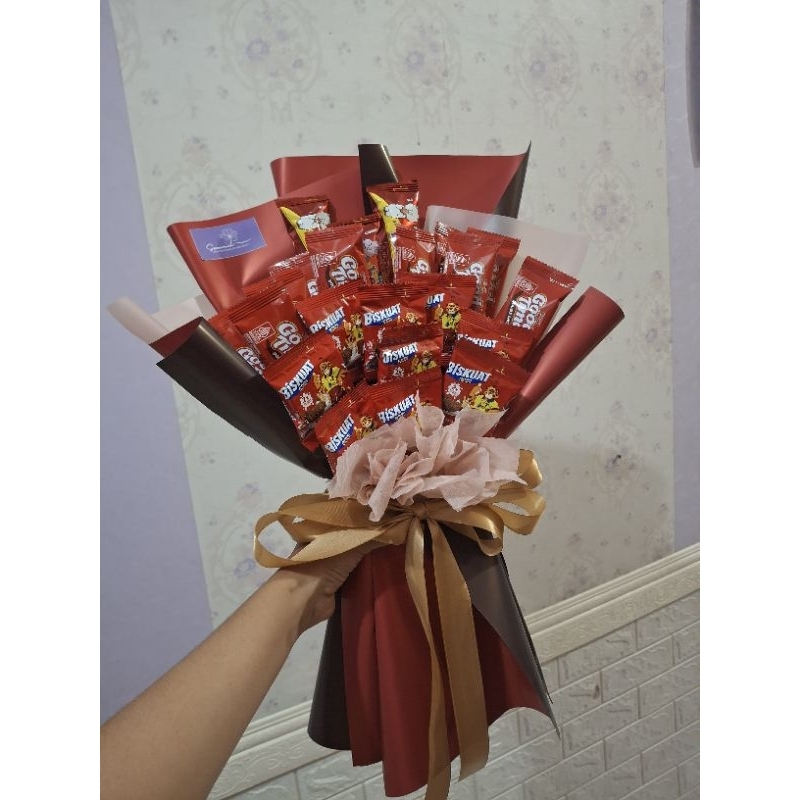Jual Buket Snack / Hadiah Sempro / UlangTahun / Wisuda (Free Kardus ...