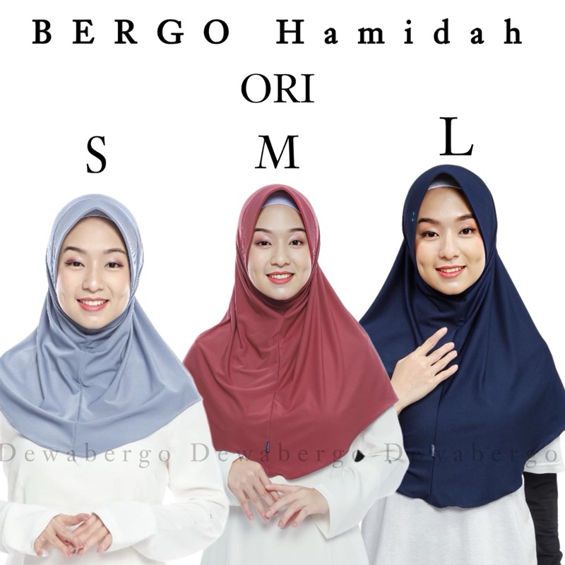Jual BERGO HAMIDAH ORI SIZE S M L ORIGINAL HAMIDAH ORI | Shopee Indonesia