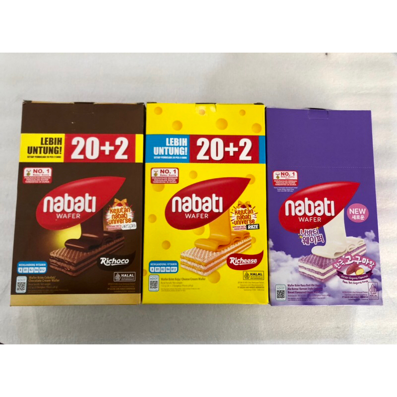 Jual [NABATI] Wafer 500-an 120 Gram (1 Box isi 20 Pcs) | Shopee Indonesia