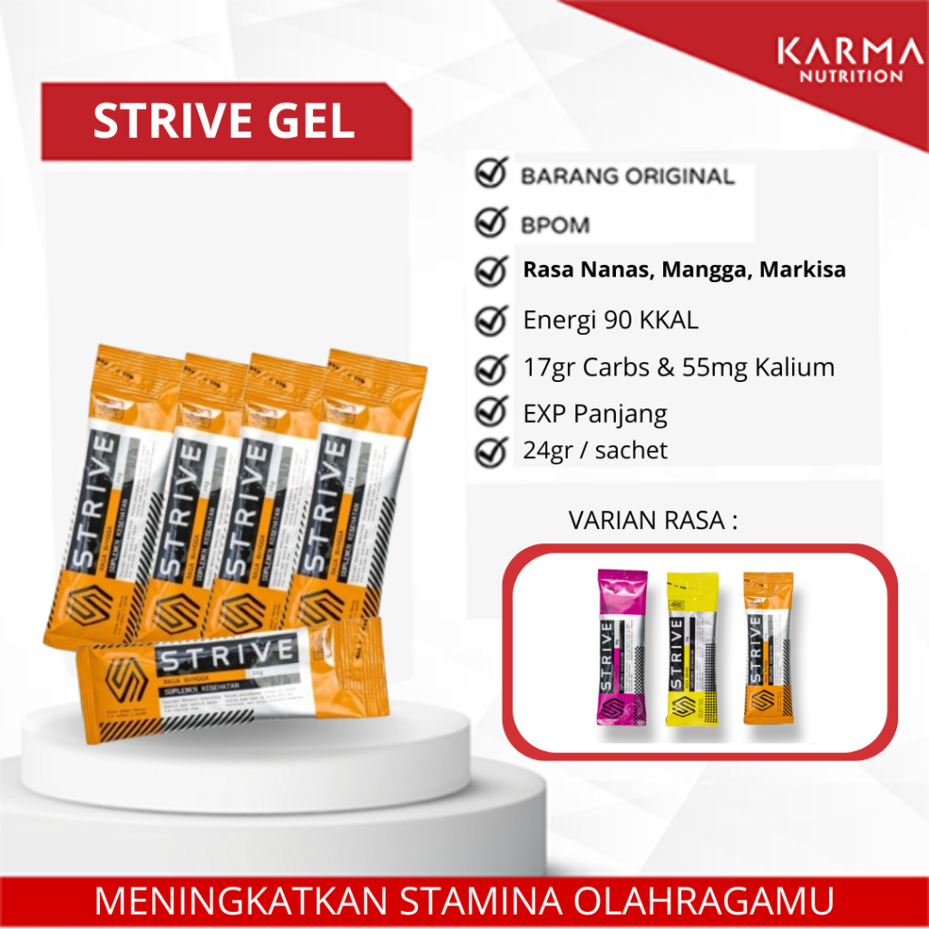 Jual Strive Energy Gel 1 Sachet 24 gr | Shopee Indonesia