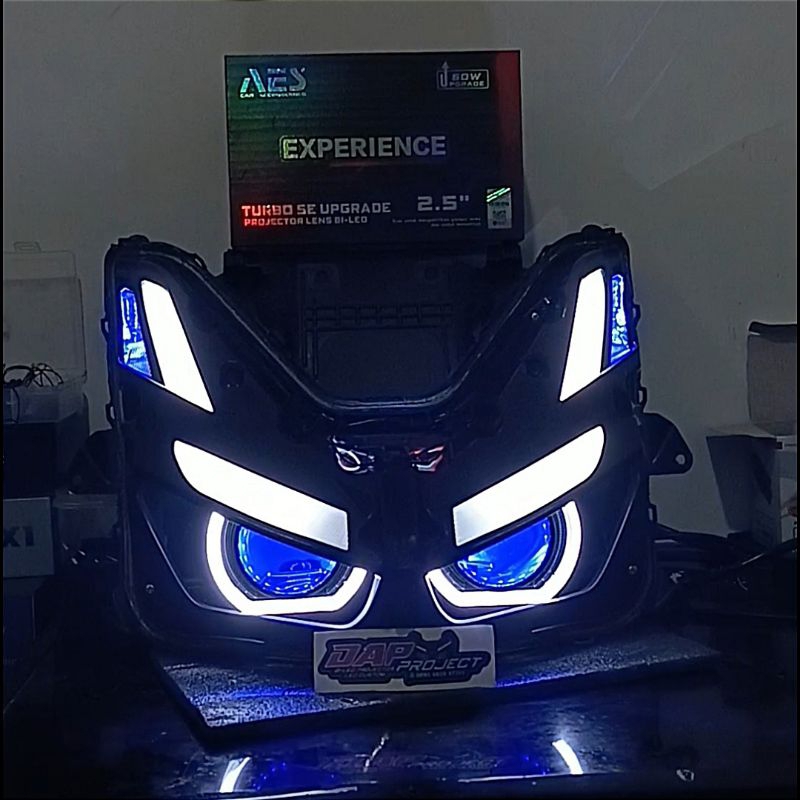 Jual BILED AES turbo experience 60watt Vario 160 fullset + headlamp ...