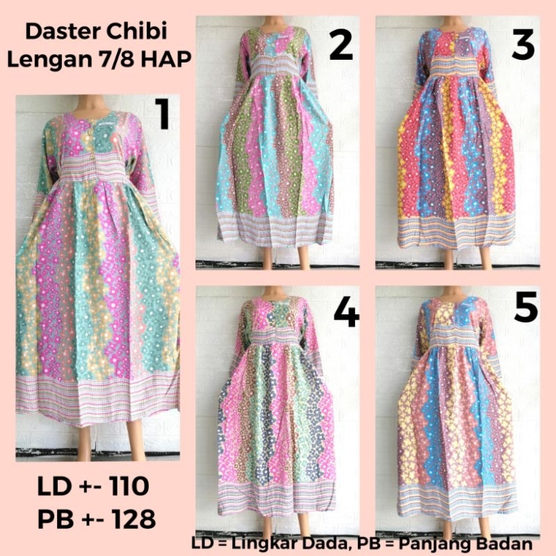 Jual DASTER CHIBI LENGAN 7/8 HAP DASTER MODERN KEKINIAN BUSUI FRIENDLY ...