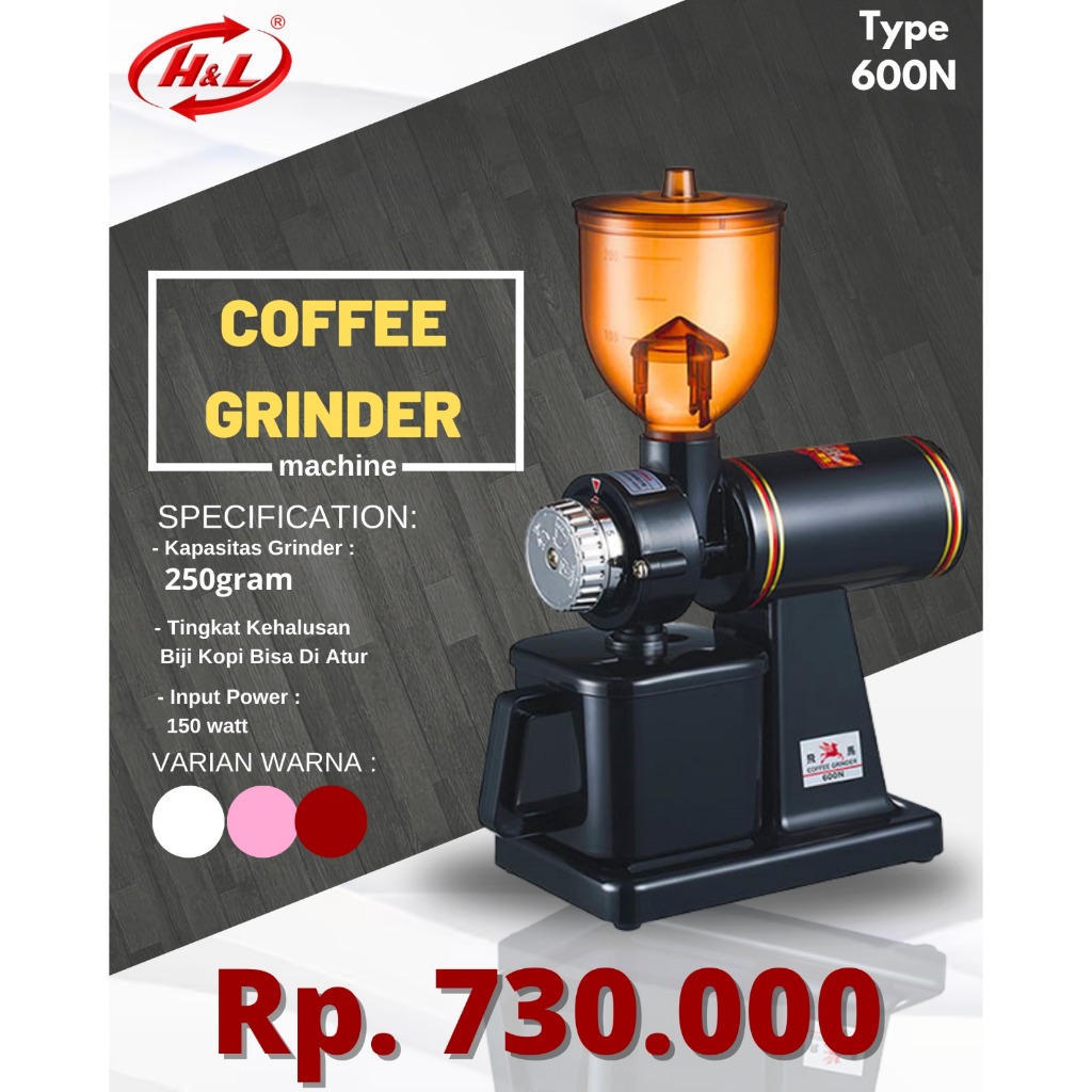 Jual Grinder Kopi 600N H&L / Grinder Elektrik / Penggiling Biji Kopi ...