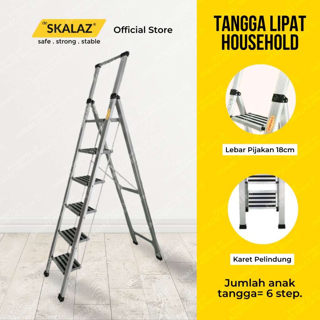 Jual Stadex Tangga Lipat 6 step household 1,4 mtr | Shopee Indonesia