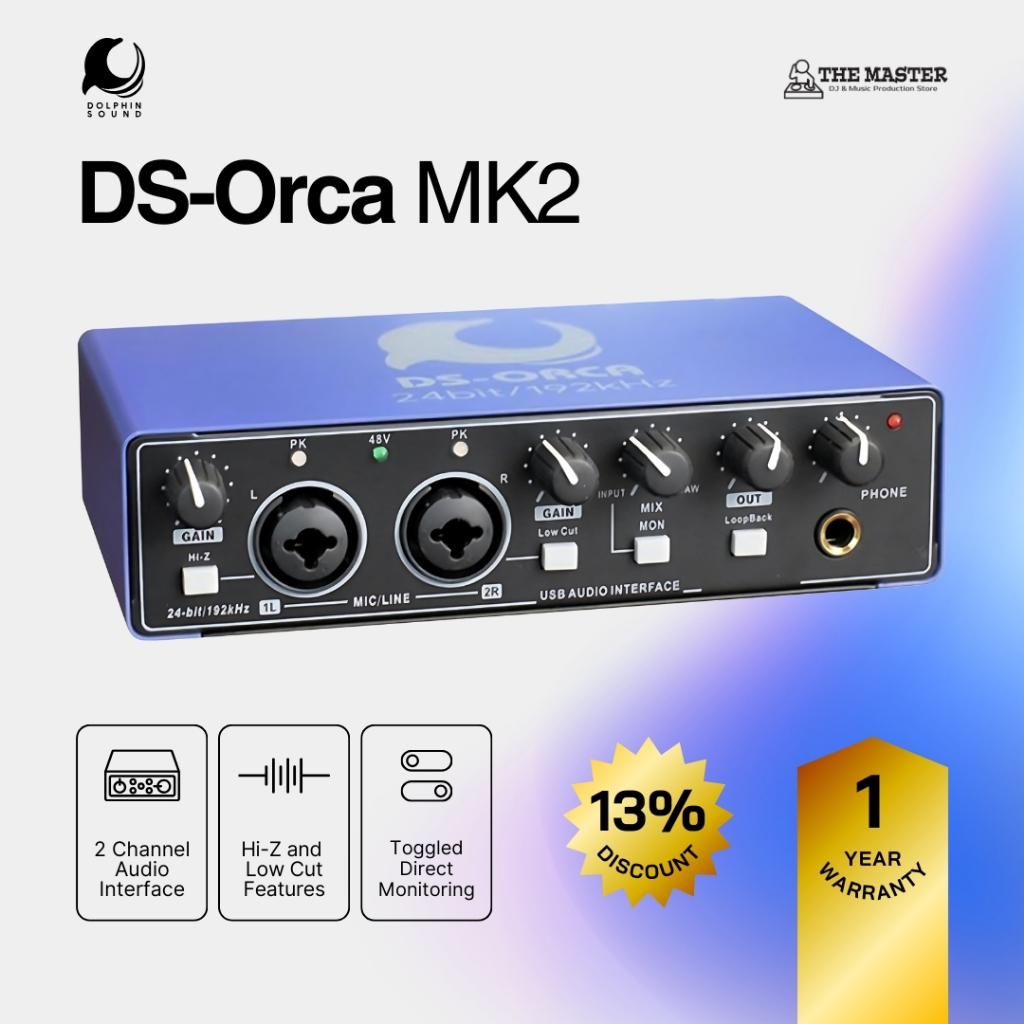 Jual [Ready Stock] Dolphin Sound DS ORCA MK2 USB Audio Interface ...
