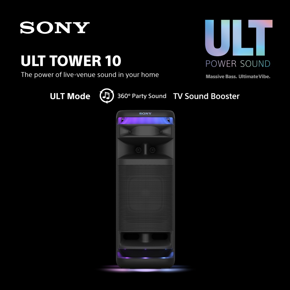 Jual SONY ULT TOWER 10 Bluetooth Karaoke Party Speaker with Powerful ...