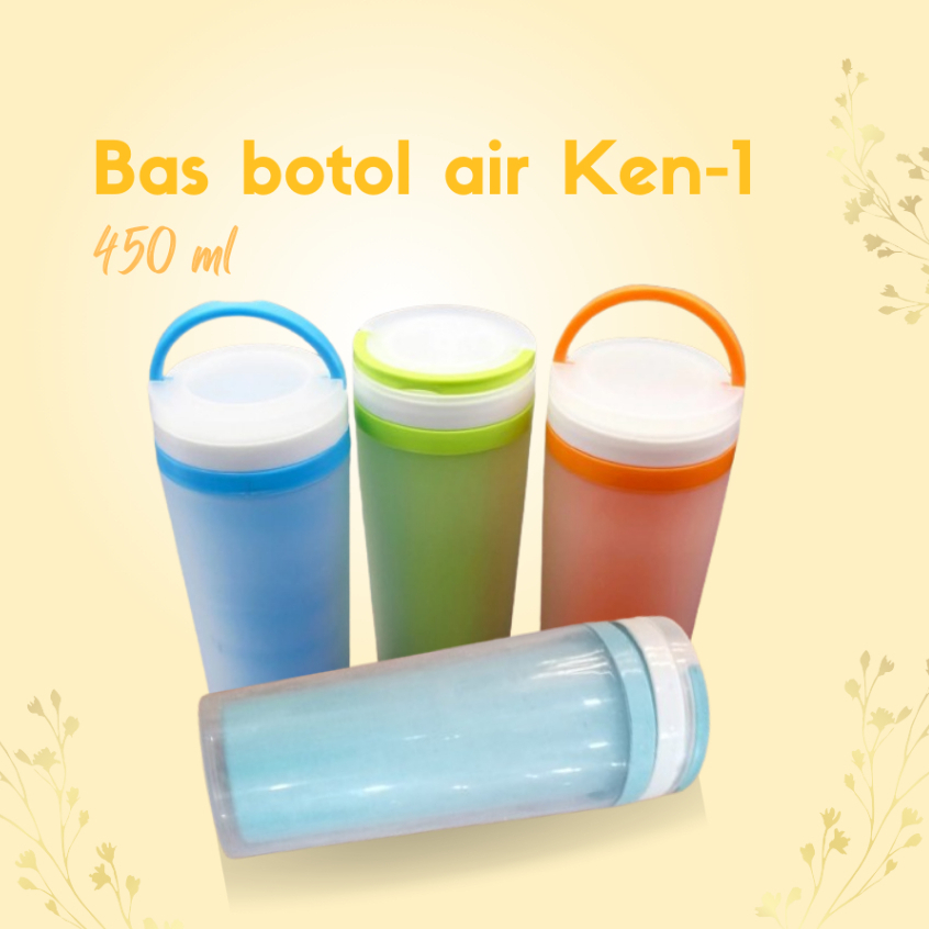 Jual Bas botol air Ken-1 450 ml | Tempat air minum | Botol teh | Botol ...