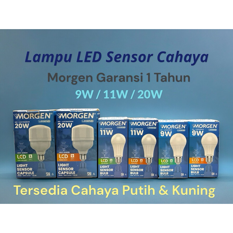Jual Lampu LED Sensor Cahaya MORGEN Otomatis Malam Menyala - LIGHT ...