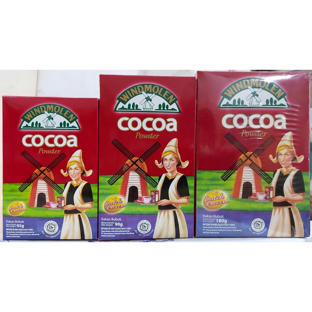 Jual Windmolen Cocoa Powder 45gr/ 80gr/165gr Coklat Bubuk (Citra Rasa ...