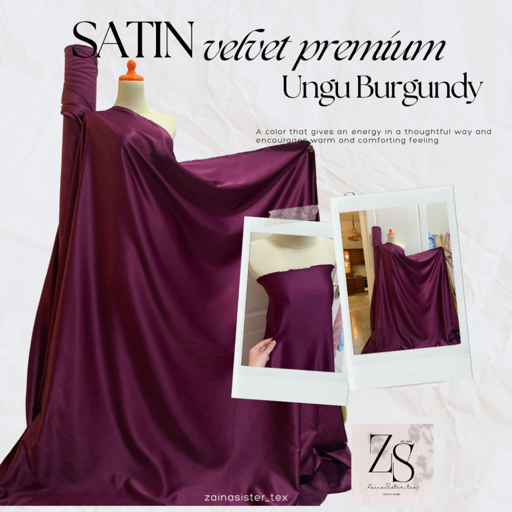 Jual Bahan Kain Satin Velvet Premium Furing Kebaya Bisa Untuk Gamis ...