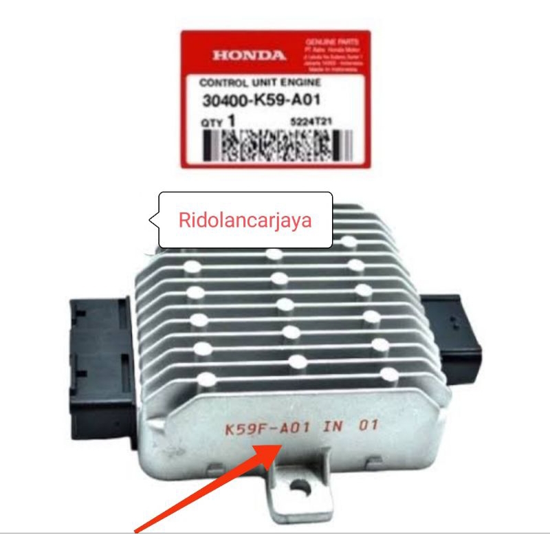 Jual ECU ECM ENG CONTROL UNIT HONDA VARIO 150 ESP 30400-K59-A01 ORIGINAL HONDA AHM | Shopee ...