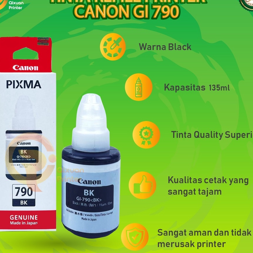 Jual Diskon Tinta Canon Gi 79 Black Isi Ulang Printer G1 G11 G2 G21 G3 ...