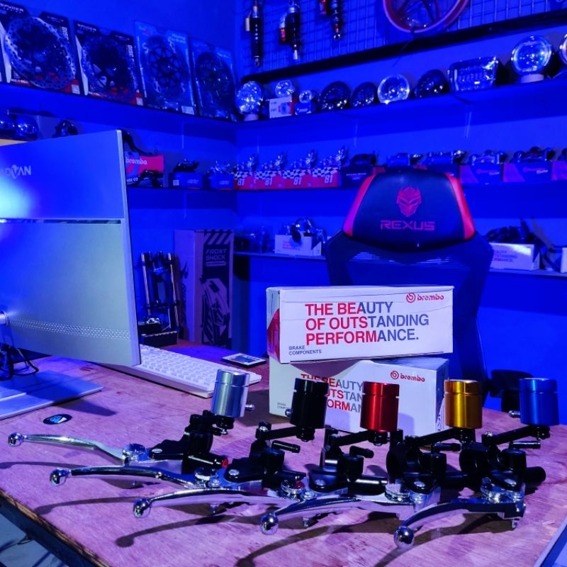Jual Master Rem Brembo KRS Tabung Besi CNC Universal | Shopee Indonesia