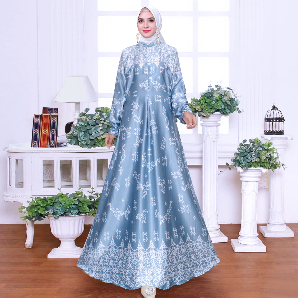 Jual Gamis Amora Dress / Gamis Silk Premium / Gamis Pesta / Gamis Jumbo ...