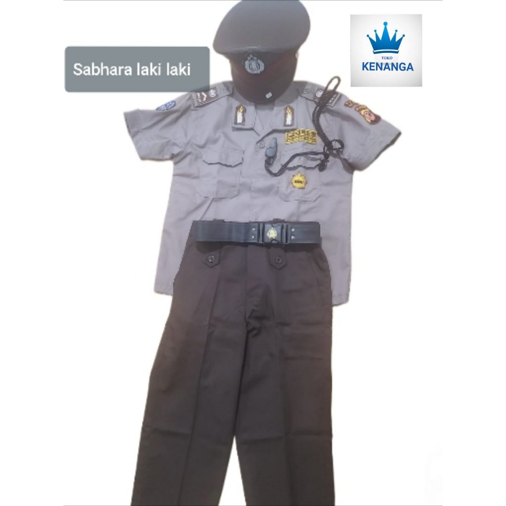 Jual Baju seragam polisi anak sabhara laki laki/sabhara pocil laki laki ...