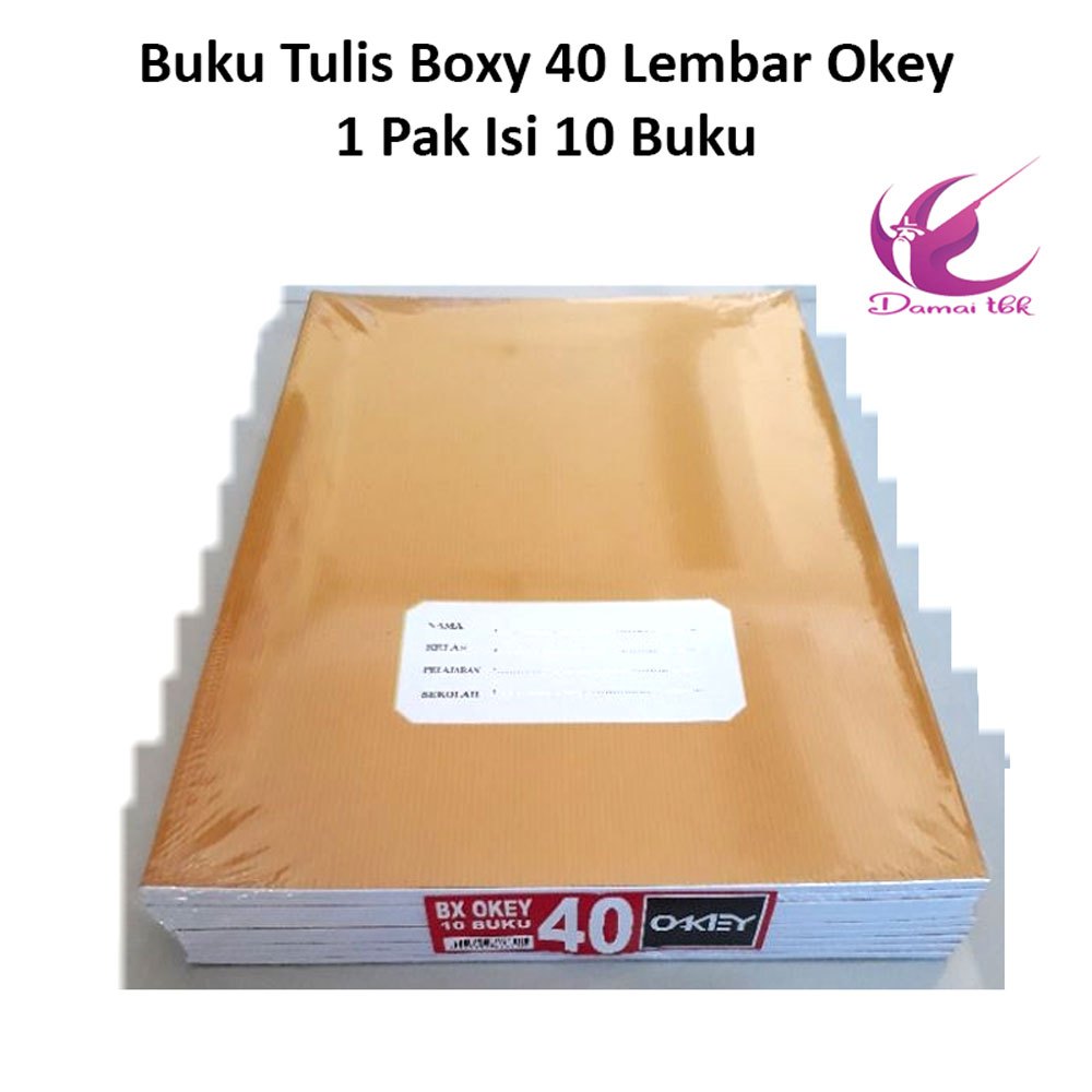Jual Buku Tulis Boxy 40 Lembar Okey (Isi 10 buku) | Shopee Indonesia