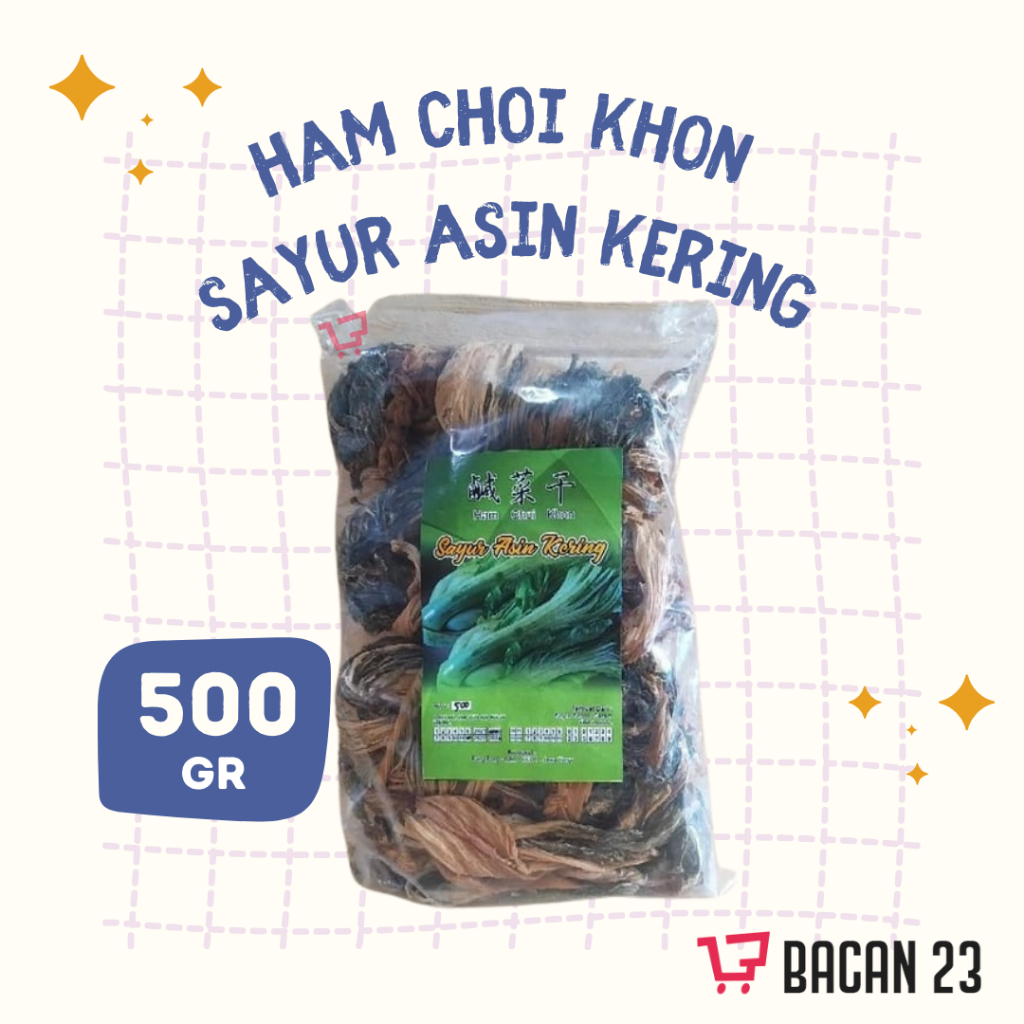 Jual Sayur Asin Kering Ham Choi Khon (500 gr) Sawi Asin | Shopee Indonesia