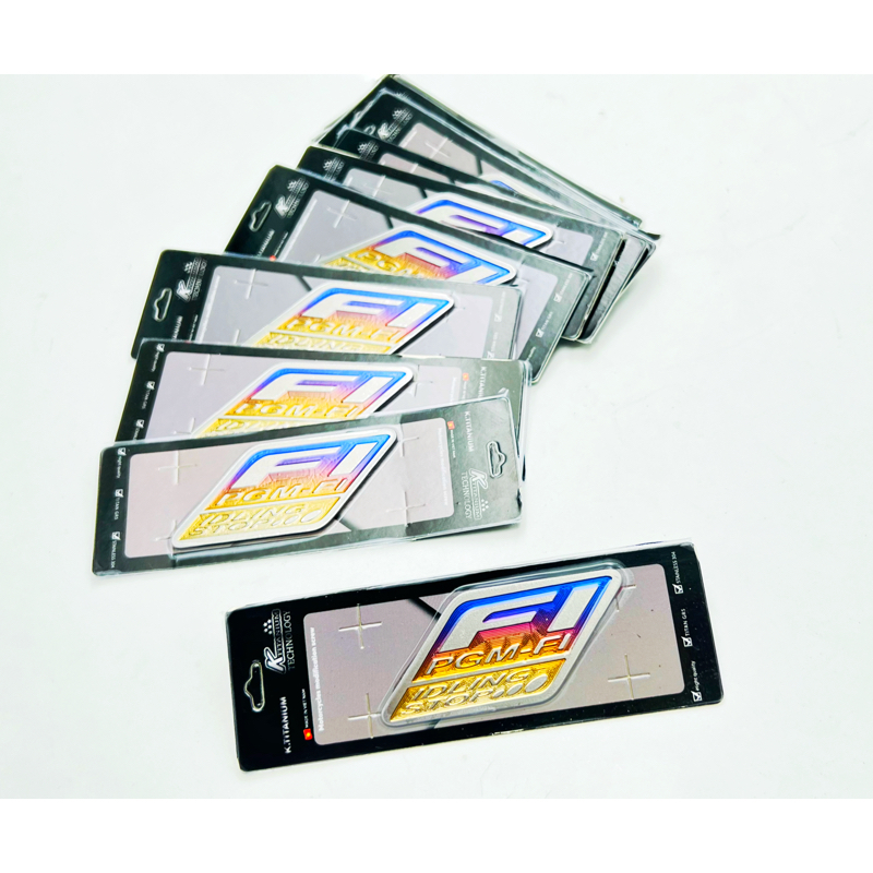 Jual TITANIUM EMBLEM LOGO FI Original TINGGAL TEMPEL UNIVERSAL | Shopee ...